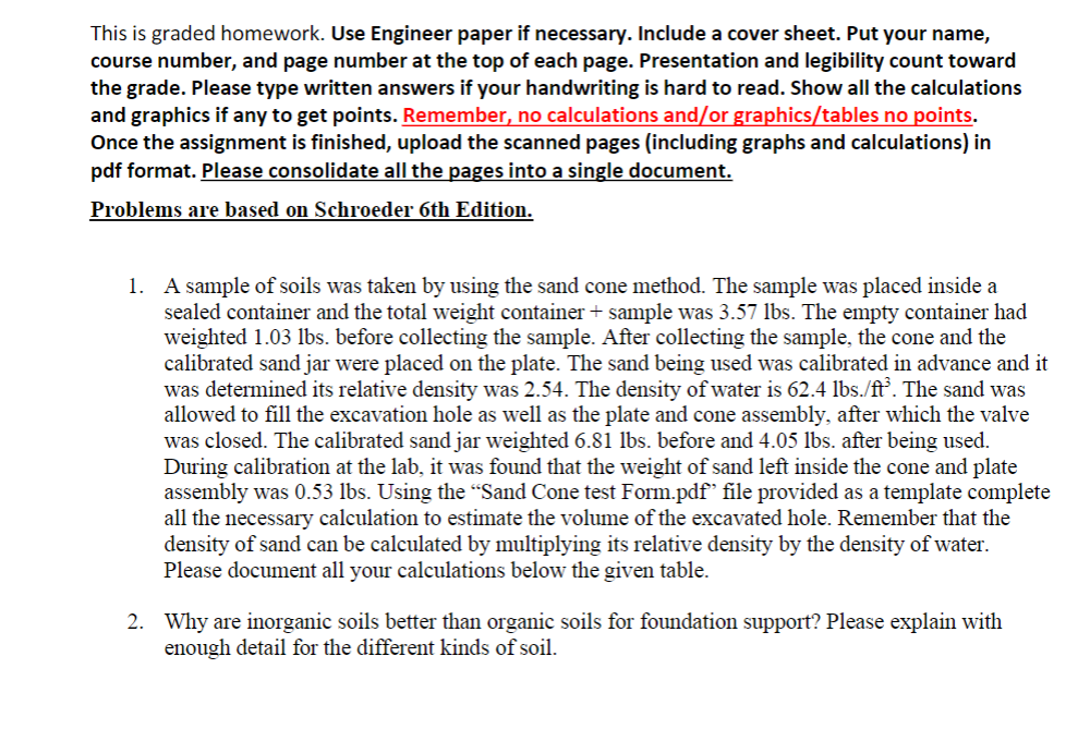 Solved This is graded homework. Use Engineer paper if | Chegg.com