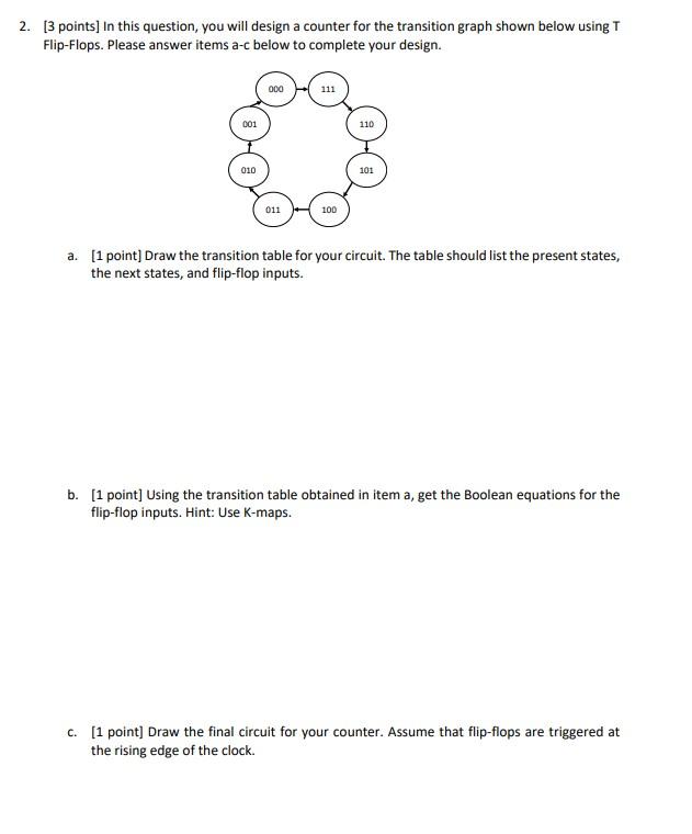 Solved [3 points] In this question, you will design a | Chegg.com
