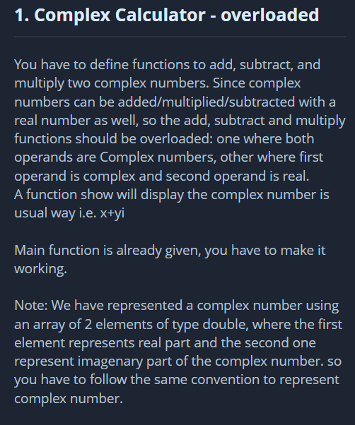 Solved You have to define functions to add, subtract, and | Chegg.com