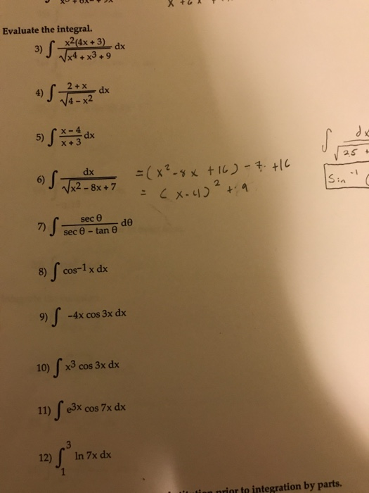 Solved Evaluate the integral. x2(4x+3) dx 2 + x 4 X x + 3 | Chegg.com
