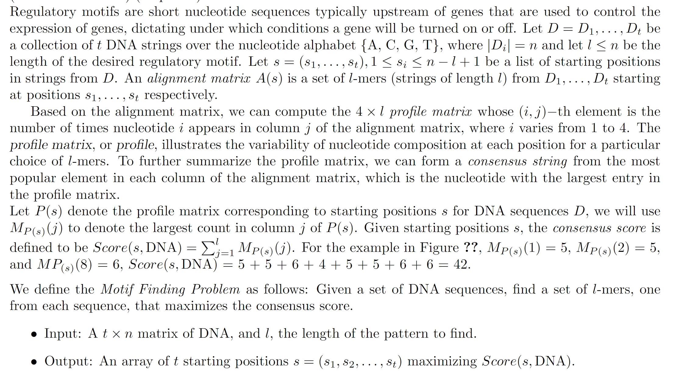 Solved Regulatory motifs are short nucleotide sequences | Chegg.com