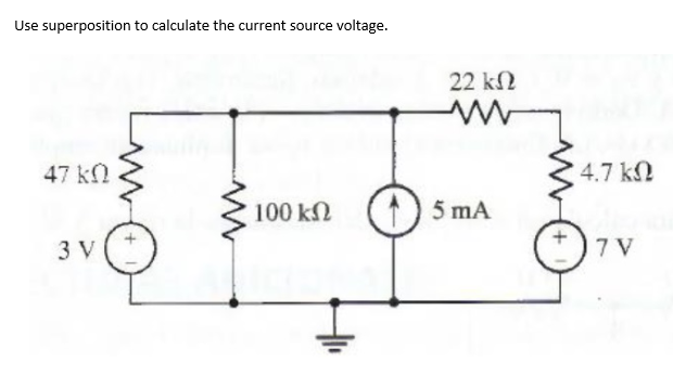 Solved Use superposition to calculate the current source | Chegg.com