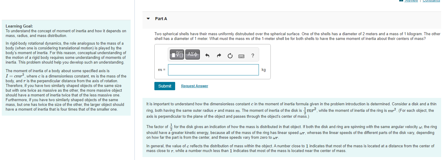 Solved Learning Goal: To understand the concept of moment of | Chegg.com