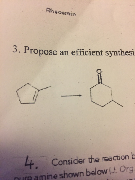 Solved Propose an efficient synthesis for the following | Chegg.com