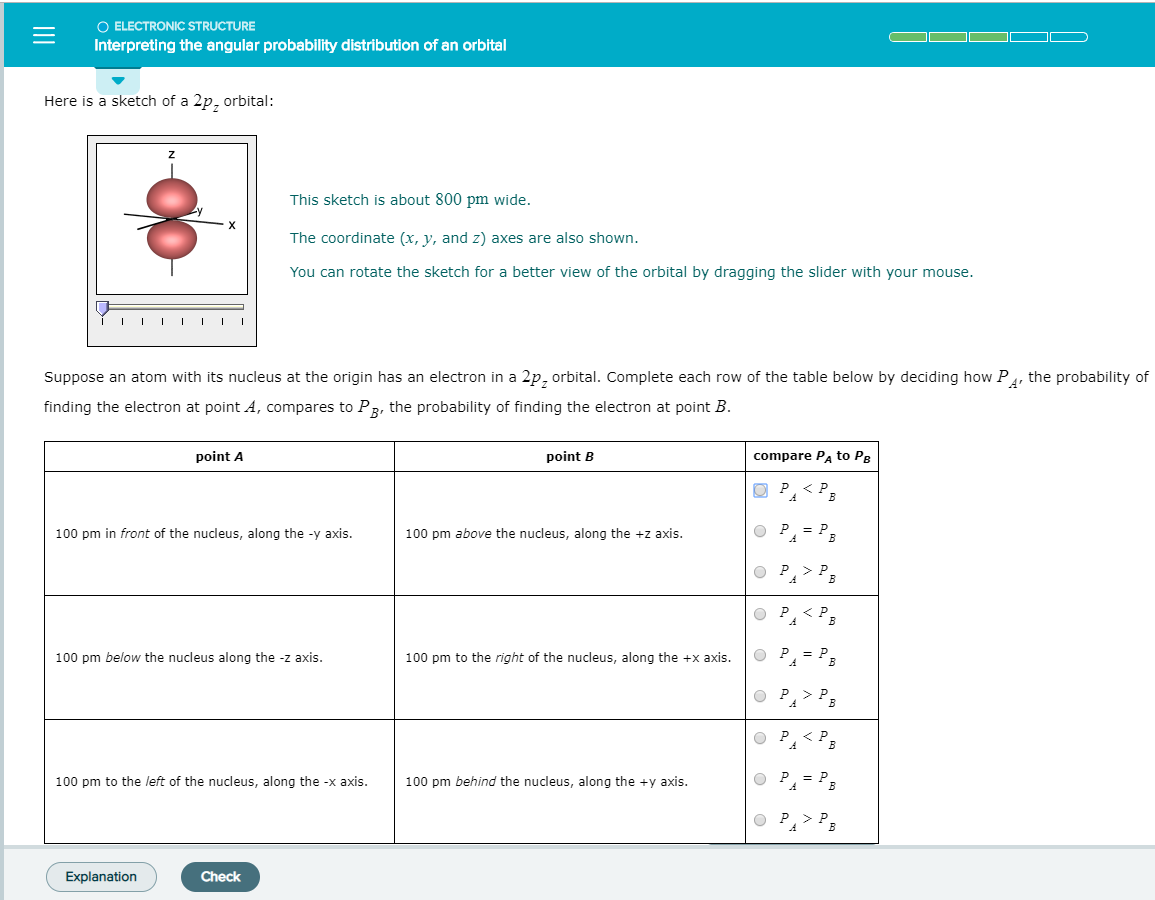 O ELECTRONIC STRUCTURE Interpreting the angular | Chegg.com