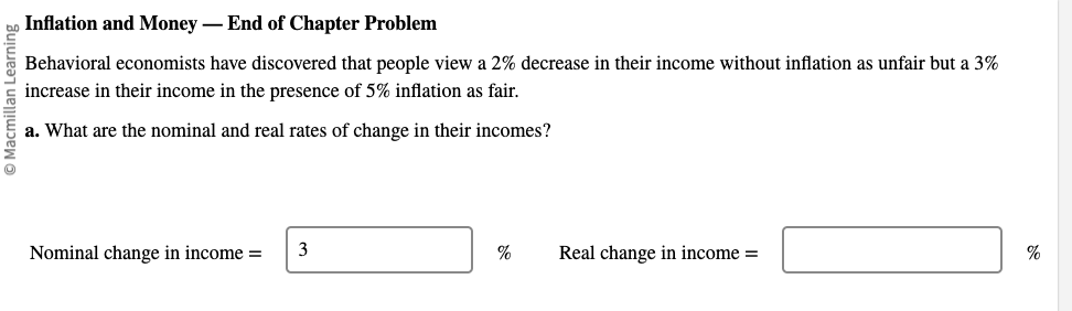 Solved Inflation and Money — ﻿End of Chapter | Chegg.com