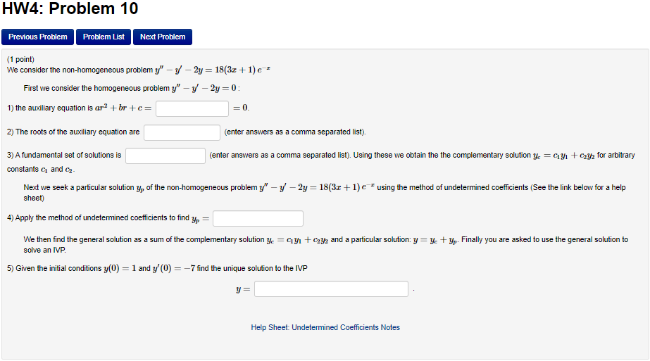 Solved HW4: Problem 9 Previous Problem Problem List Next | Chegg.com Solved HW4: Problem 9 Previous Problem Problem List Next | Chegg.com