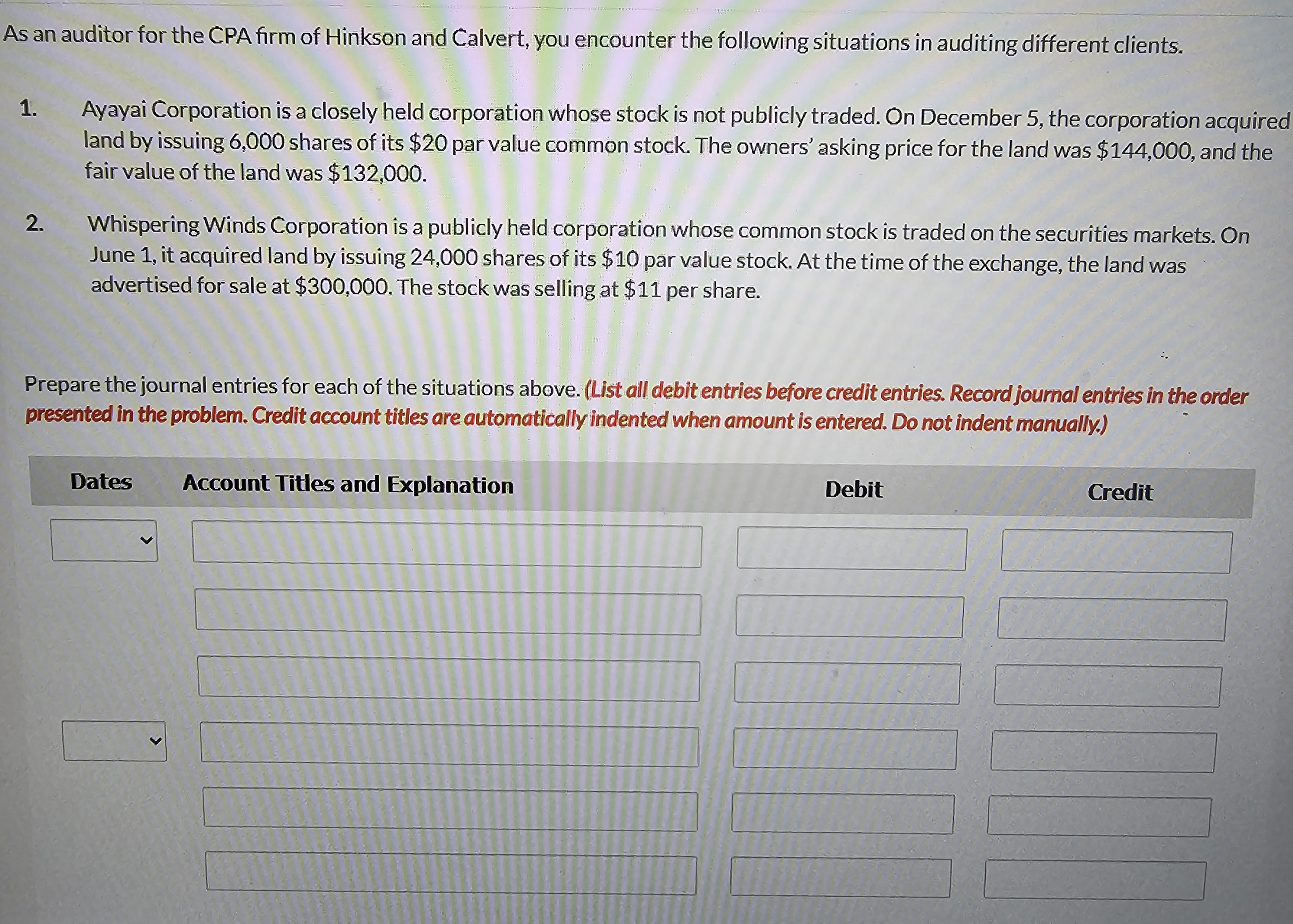 Solved 1. Ayayai Corporation is a closely held corporation | Chegg.com