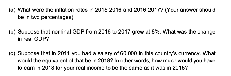 Solved 4. Suppose that in a given country, the price level | Chegg.com