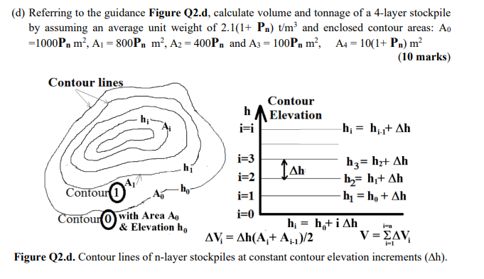 Solved (d) Referring to the guidance Figure Q2.d, calculate | Chegg.com