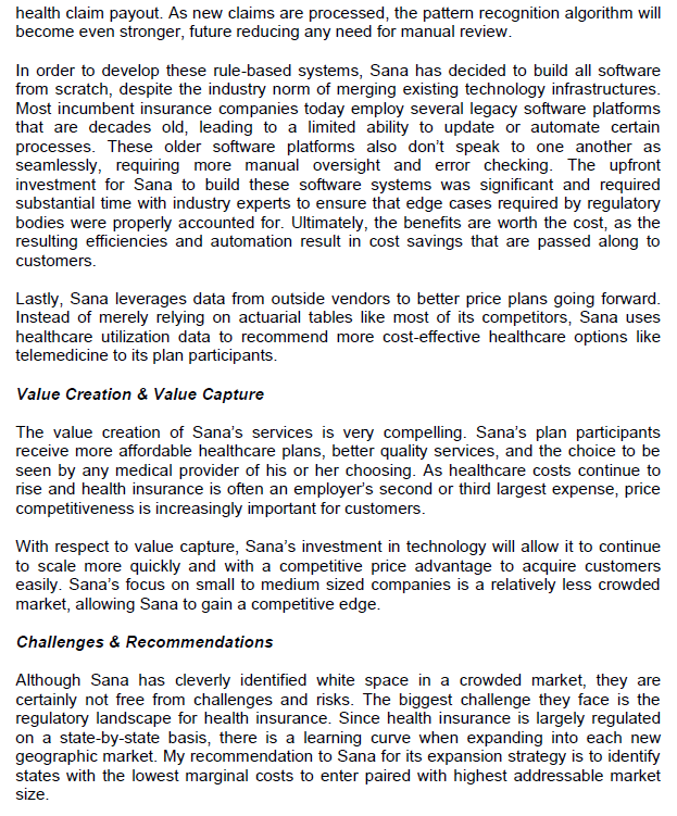 Solved Data Analytics drives down health insurance costs for | Chegg.com