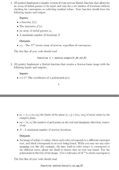Solved 1. (35 points) Implement a simpler version of your | Chegg.com