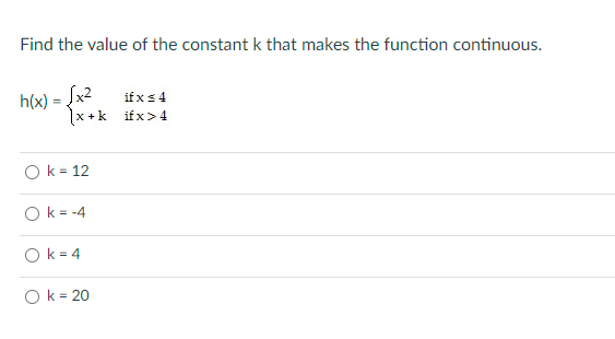 Solved Find the value of the constant k that makes the | Chegg.com