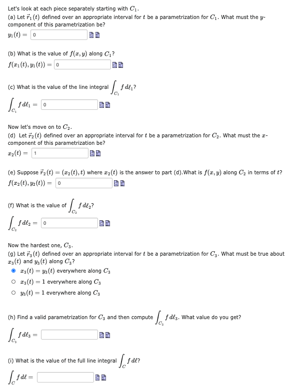 Solved Let C be the triangular path (0,0) +(1,0) + (1, 1) + | Chegg.com