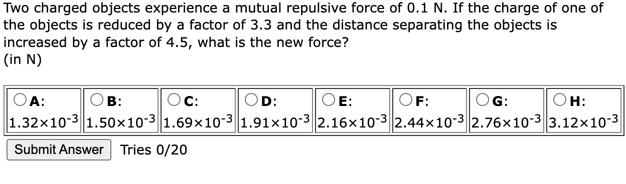 Solved Two Charged Objects Experience A Mutual Repulsive 2904