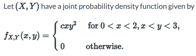 Solved Let (X,Y) have a joint probability density function | Chegg.com