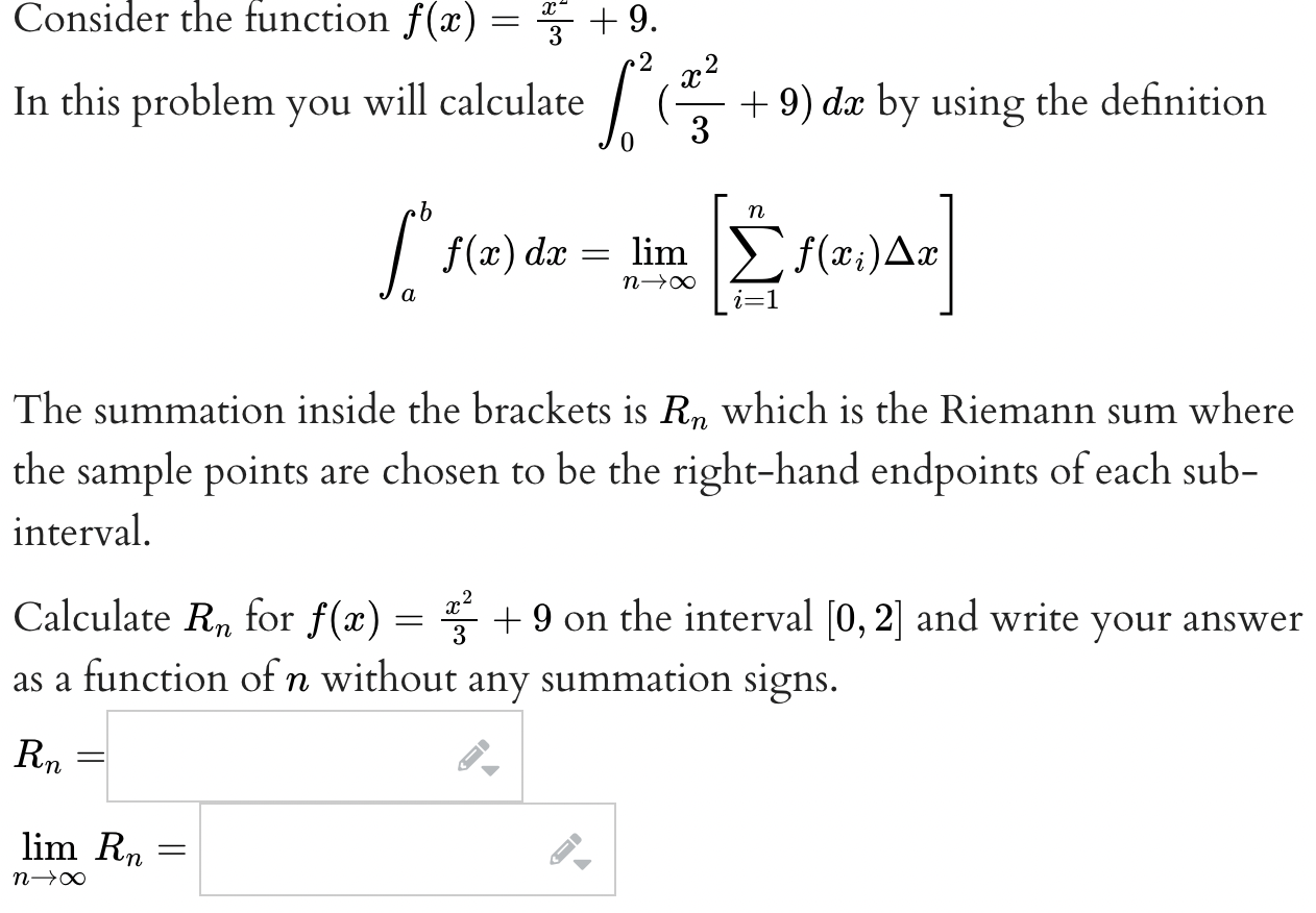 Solved Consider the function f(x)=3x∗+9. In this problem you | Chegg.com | Chegg.com