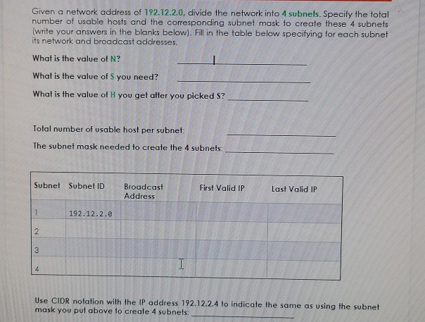 Solved What is wrong with this IP address 194.256.11.0? | Chegg.com
