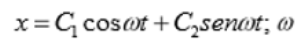 Solved x= cosot + C senot; o | Chegg.com