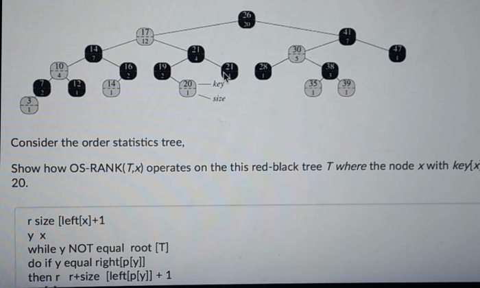 28 key size Consider the order statistics tree, Show | Chegg.com