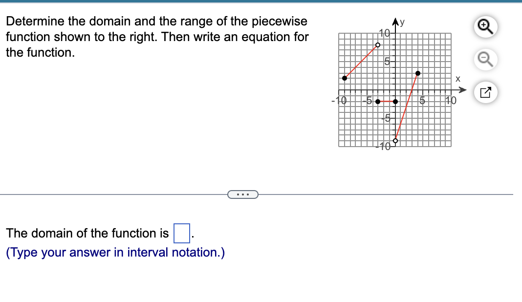 Solved Determine The Domain And The Range Of The Piecewise