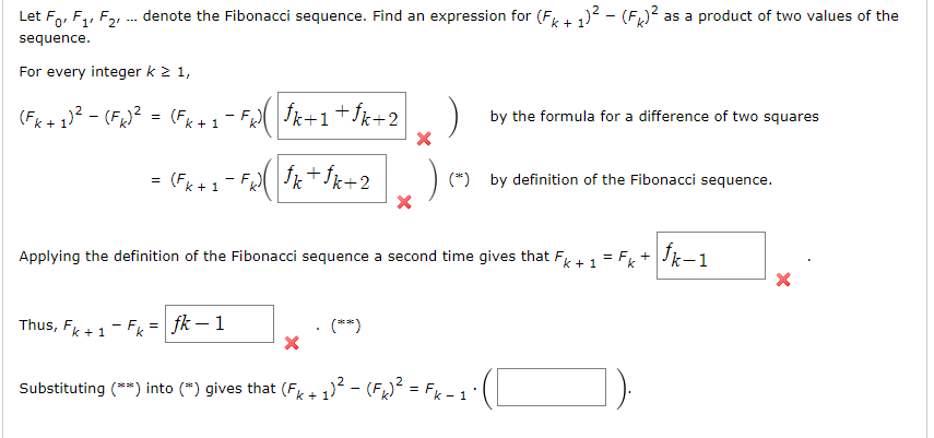 Solved Let Fyr Fyr F21 ... denote the Fibonacci sequence. | Chegg.com