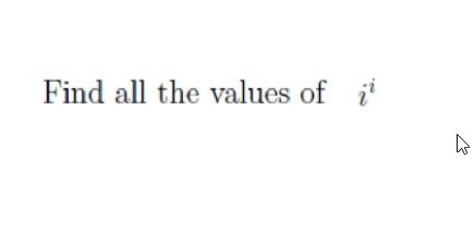 Solved Find all the values of i W | Chegg.com