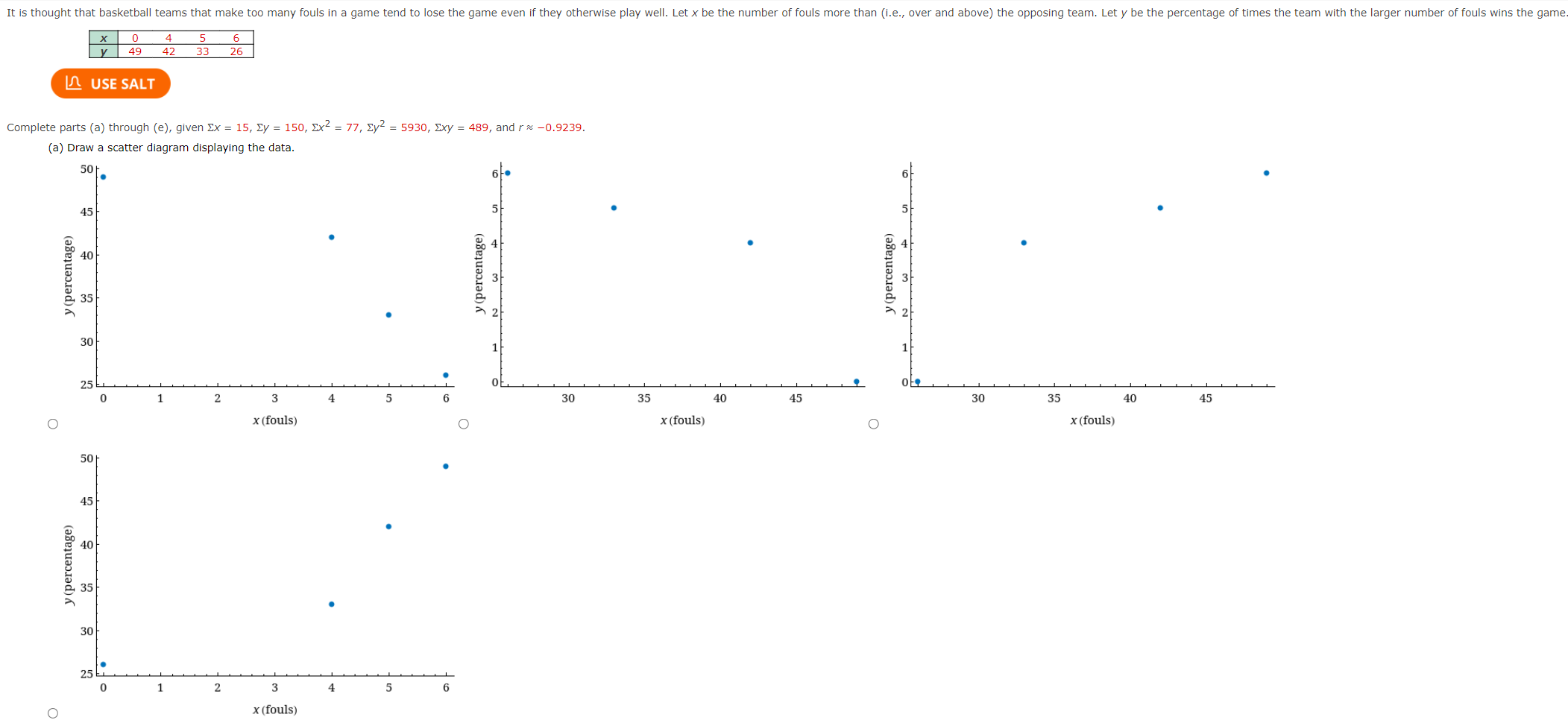 Solved Complete parts (a) through (e), given | Chegg.com