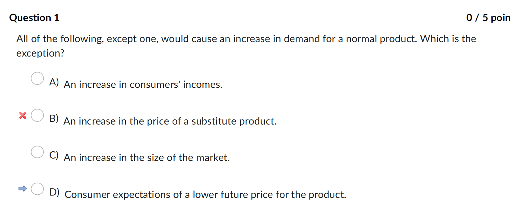 Solved Question 1All of the following, except one, would | Chegg.com