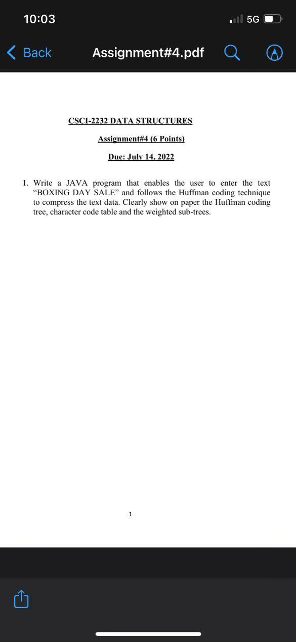 Solved CSCI-2232 DATA STRUCTURES Assignment#4 (6 Points) | Chegg.com