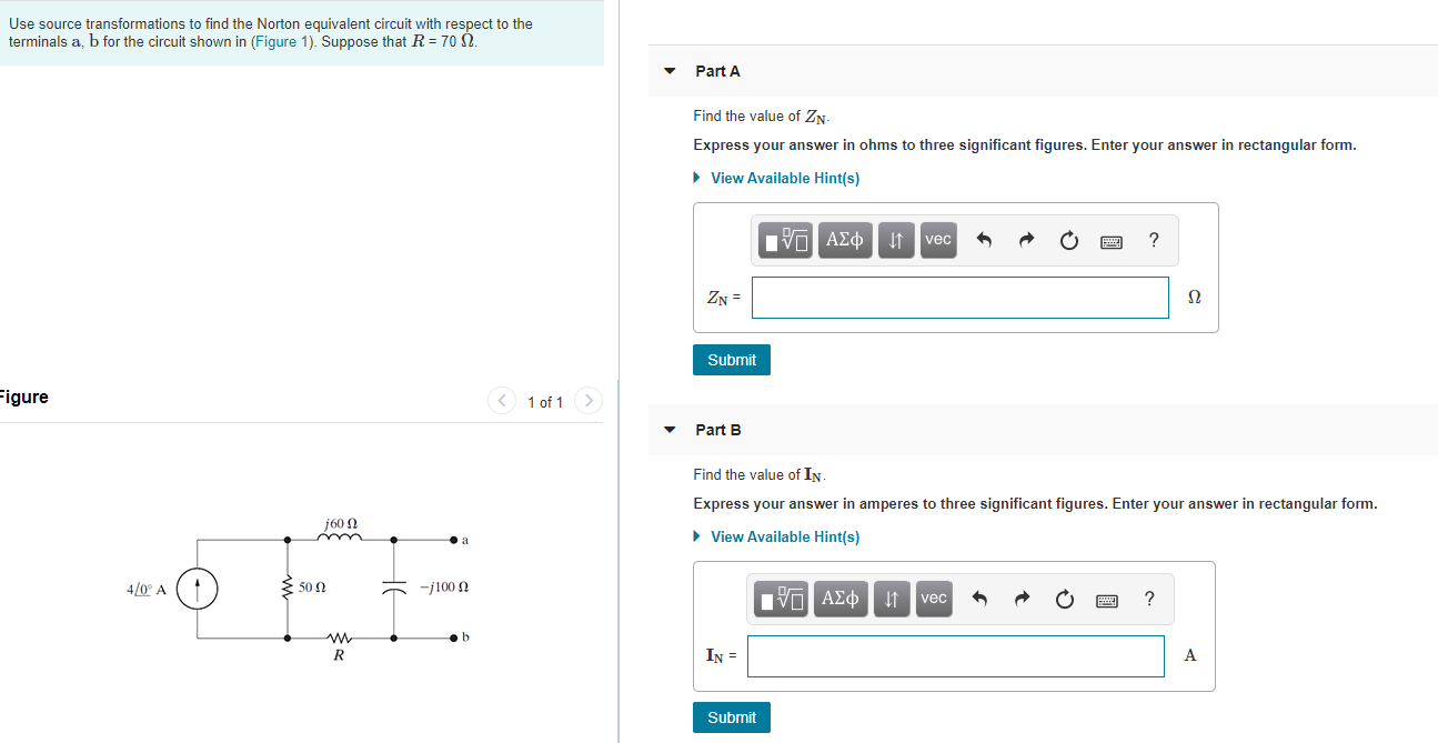 Solved Use source transformations to find the Norton | Chegg.com