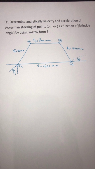 Solved Q1 Determine analytically velocity and acceleration | Chegg.com