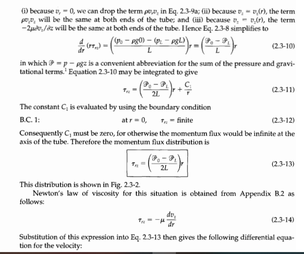 Solved Problem 2B.15. Shell momentum balances and pressure | Chegg.com