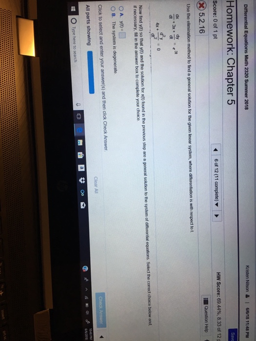 Solved Homework Chapter 5 Score 0 Of 1 Pt 5 2 19 Solve The