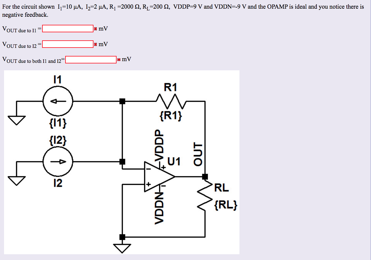 Solved For the circuit shown 11=10 uA, 12=2 uA, R1 =2000 12, | Chegg.com