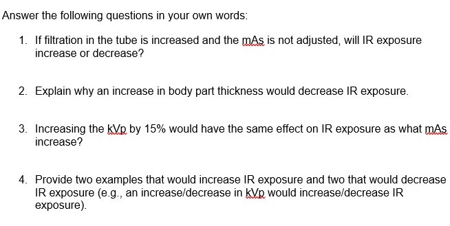 Solved Answer the following questions in your own words: 1. | Chegg.com