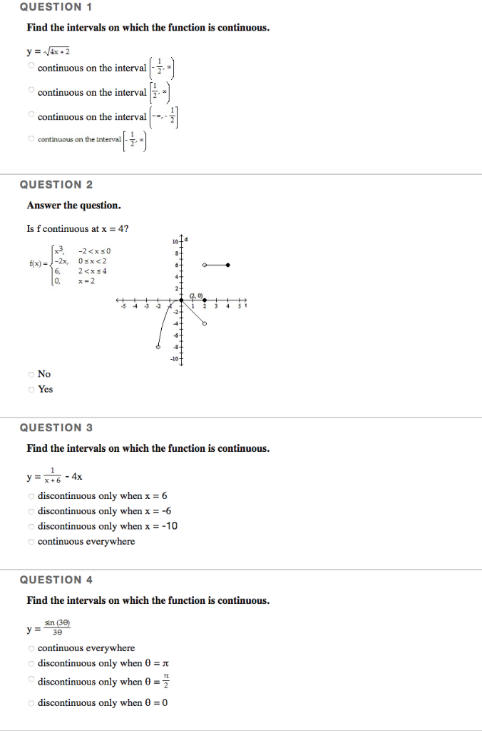 Solved QUESTION Find the intervals on which the function is | Chegg.com