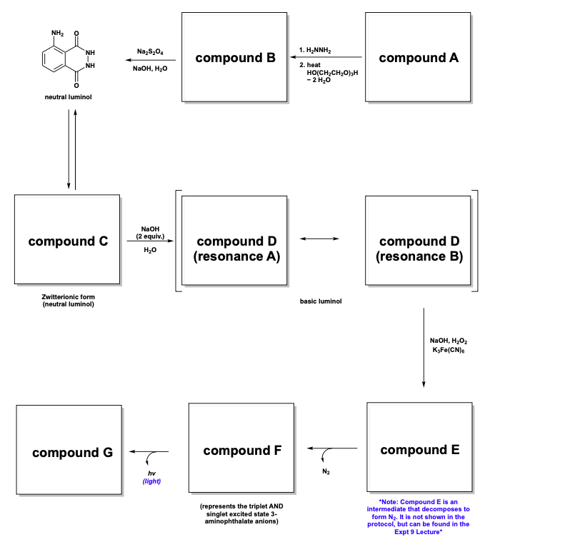Solved NH2 o NH Na S204 compound B compound A NH 1. H2NNH2 | Chegg.com