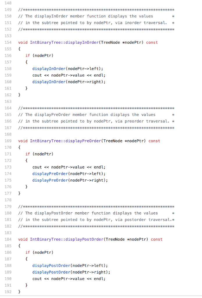 HELP COMPUTER SCIENCE C++ Integer Balanced BST | Chegg.com