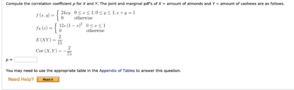 Le coefficient de corrélation