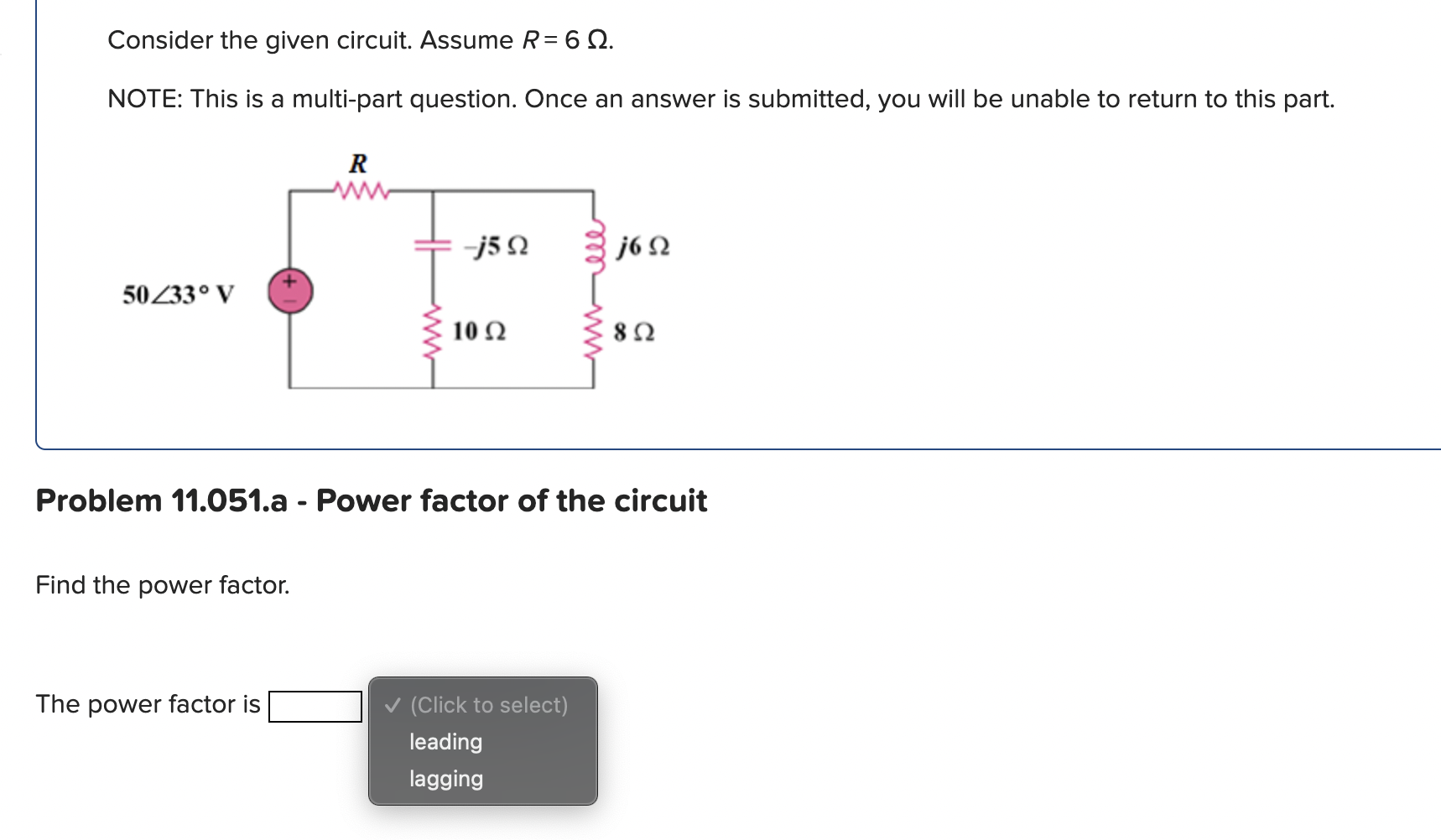 Solved Consider the given circuit. Assume R=6Ω. NOTE: This | Chegg.com Solved Consider the given circuit. Assume R=6Ω. NOTE: This | Chegg.com