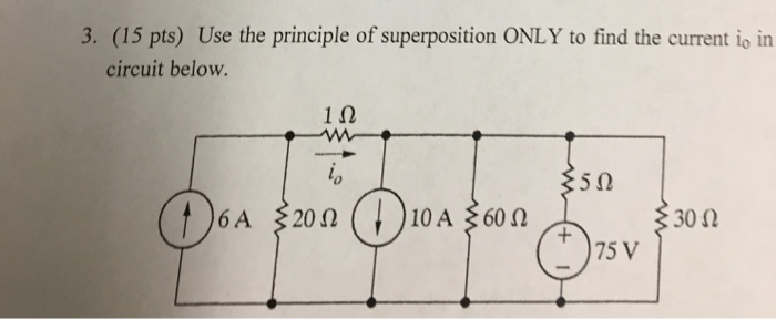 Solved Use the principle of superposition ONLY to find the | Chegg.com