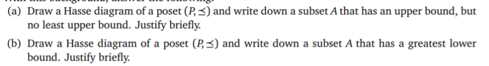 Solved Let (P, 3) be a poset and let A be any subset of P. | Chegg.com