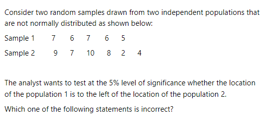 Solved Consider two random samples drawn from two | Chegg.com