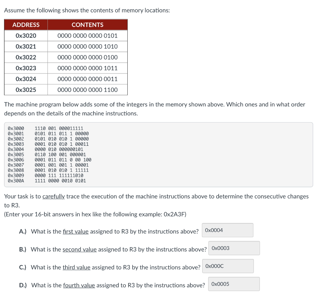Solved All of my answer are uncorrect please give me the | Chegg.com