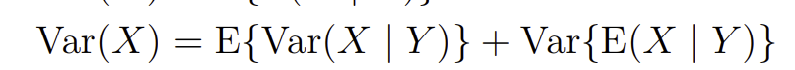 Solved Var(X)=E{Var(X∣Y)}+Var{E(X∣Y)} | Chegg.com