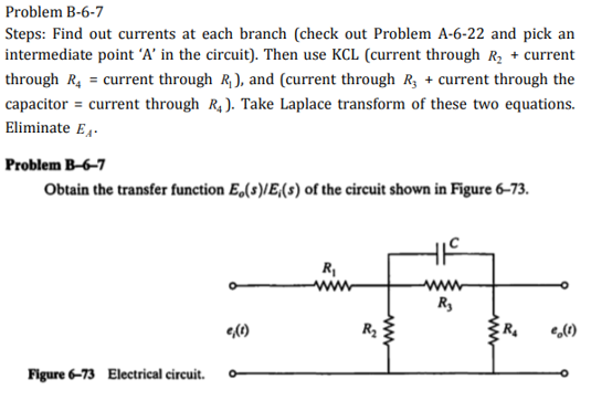 Solved Problem B-6-7 Steps: Find out currents at each branch | Chegg.com