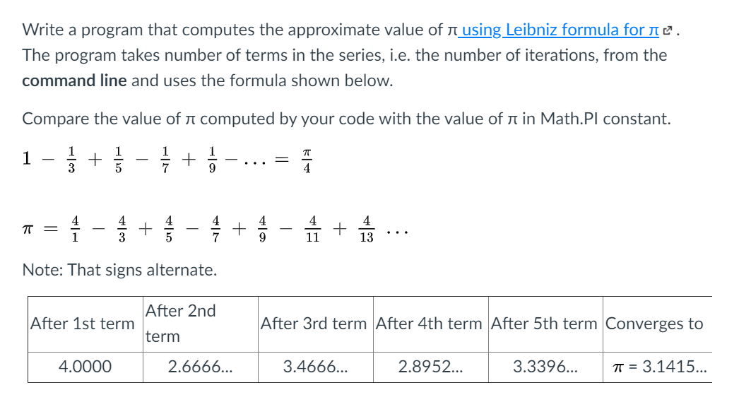 Solved Write A Program That Computes The Approximate Value