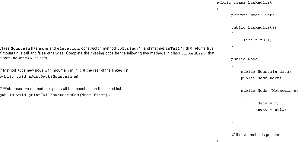 Solved Public Class Linkedlist Private Node List Public 9334