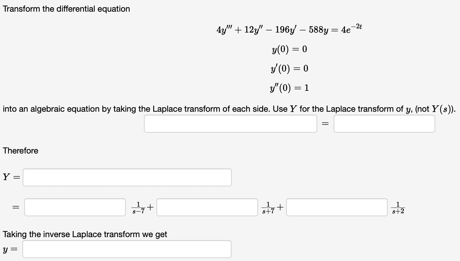 Solved Transform the differential equation | Chegg.com
